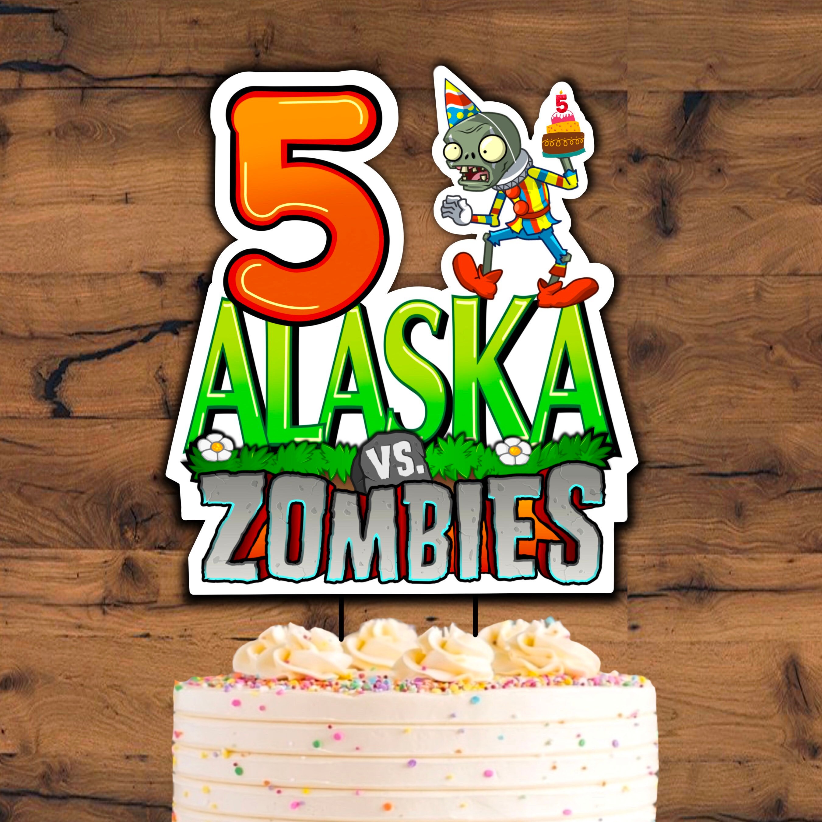 Party Supplies Paper & Party Supplies any color zombies birthday cake ...