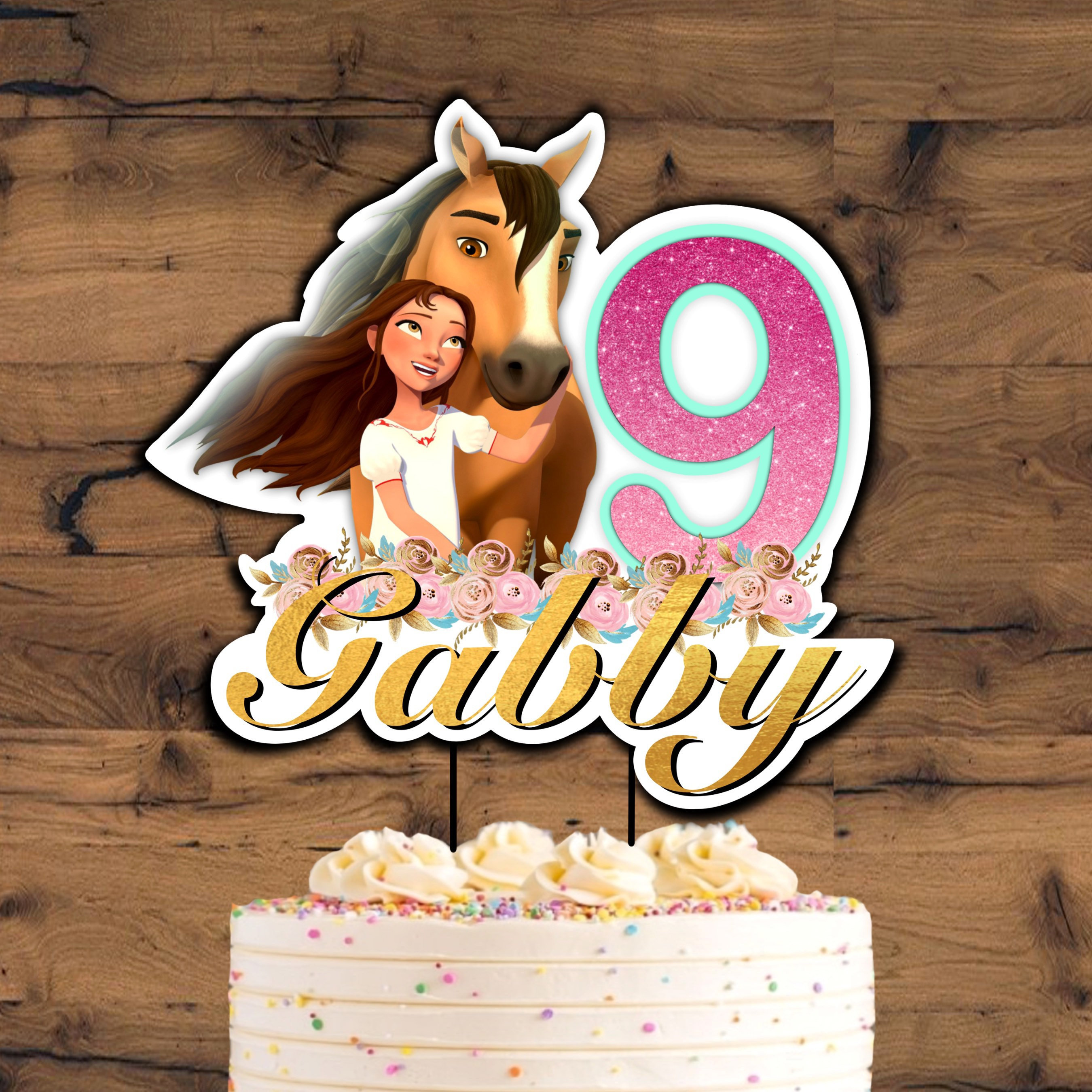 Spirit Riding Free Cake Topper PRINTABLE / Spirit Riding Free | Etsy