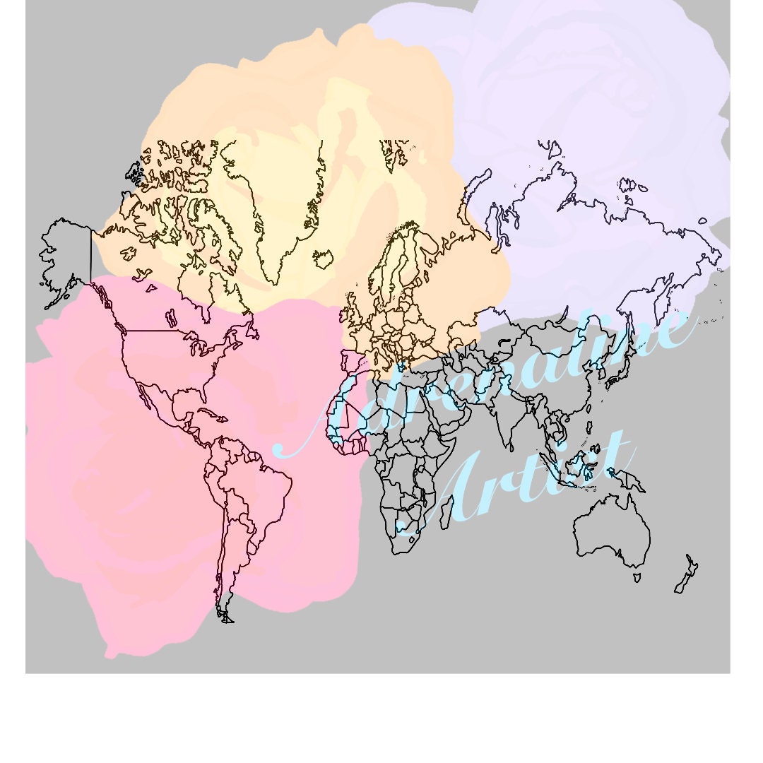 World Map and US Map Bundle - Etsy