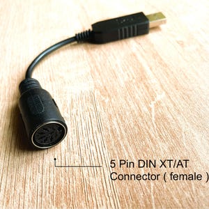 Tinkerboy Ibm AT/XT (180 Degree, 5-pin Din) Keyboard to USB Converter ...