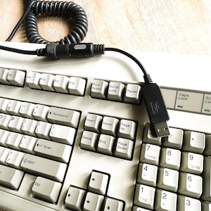 Tinkerboy Ibm AT/XT (180 Degree, 5-pin Din) Keyboard to USB Converter ...