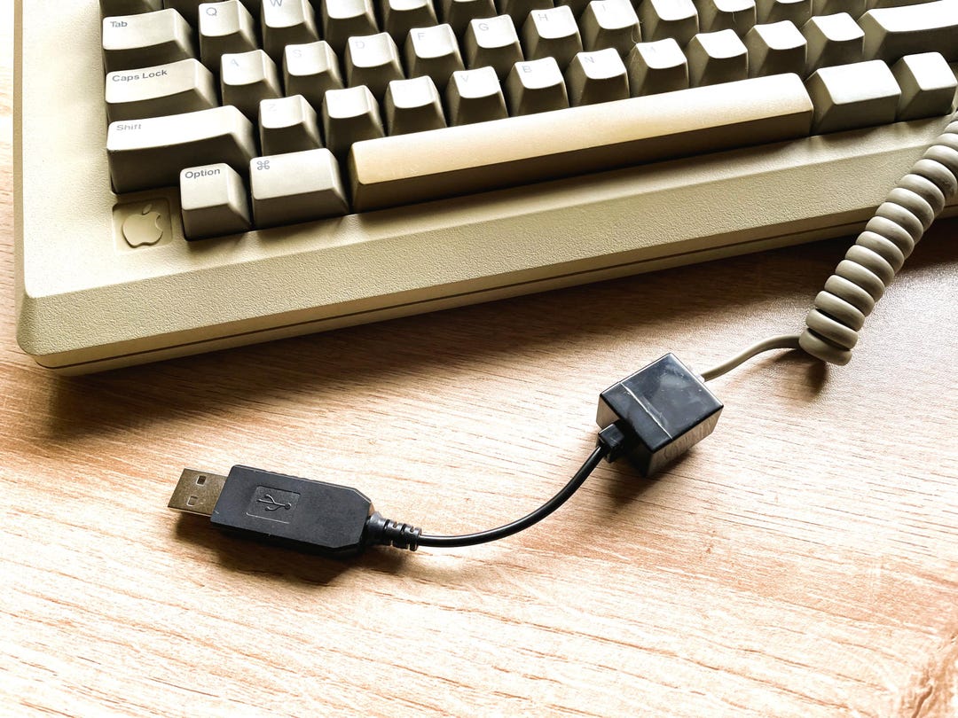 Tinkerboy M0110 Keyboard to USB Converter for the Apple Macintosh 128k ...
