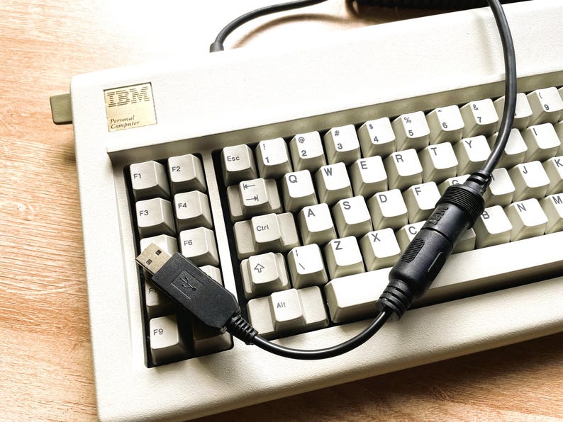 Tinkerboy Ibm AT/XT (180 Degree, 5-pin Din) Keyboard to USB Converter ...