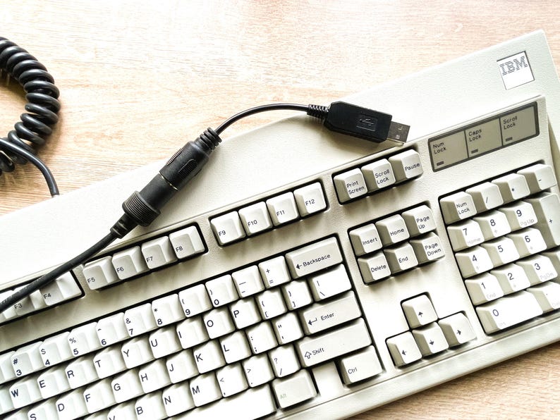 Tinkerboy Ibm AT/XT (180 Degree, 5-pin Din) Keyboard to USB Converter ...