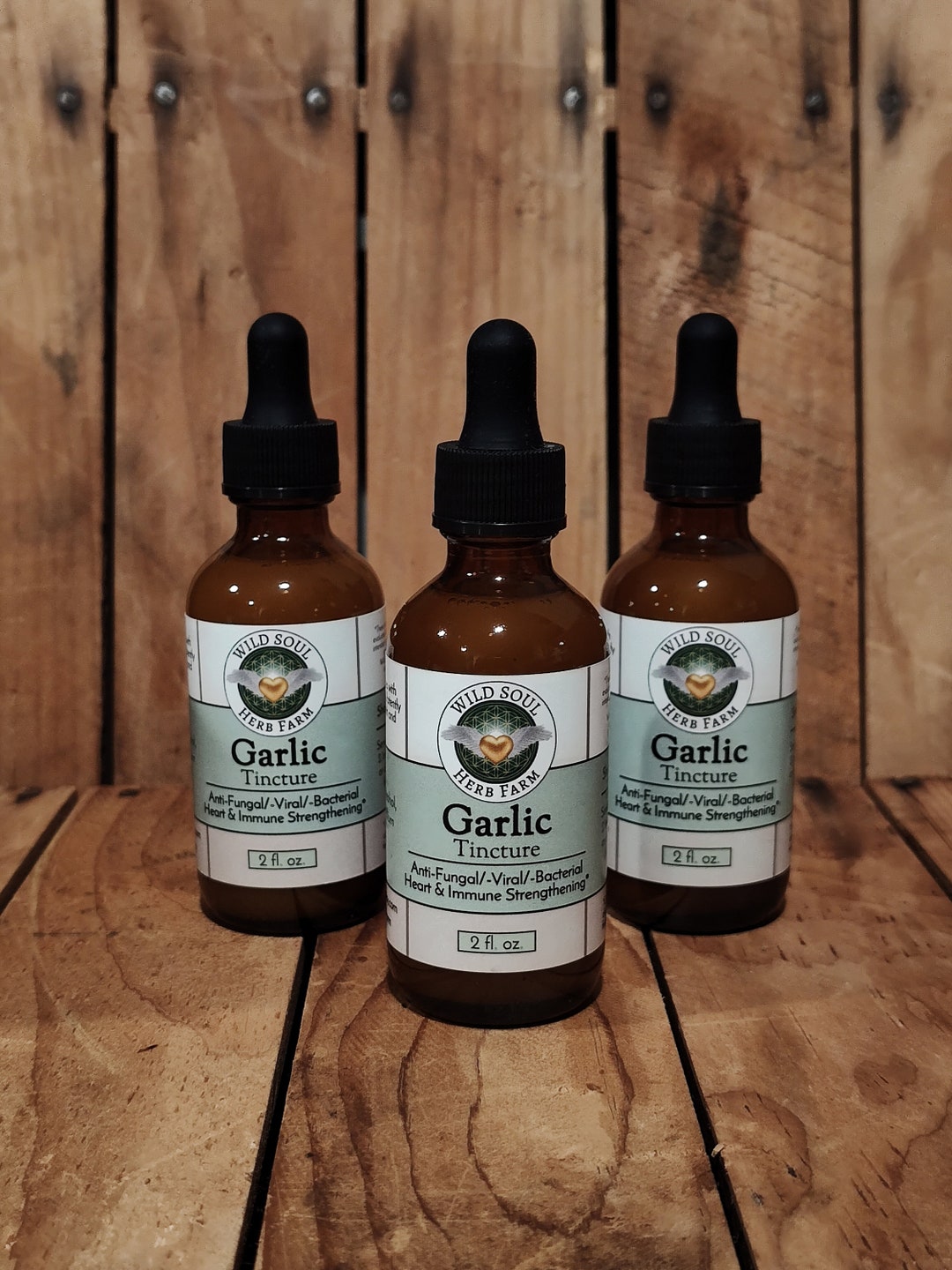 Garlic Tincture allium Sativum 1oz Bottle 2oz Bottle 4oz Bottle 8oz ...