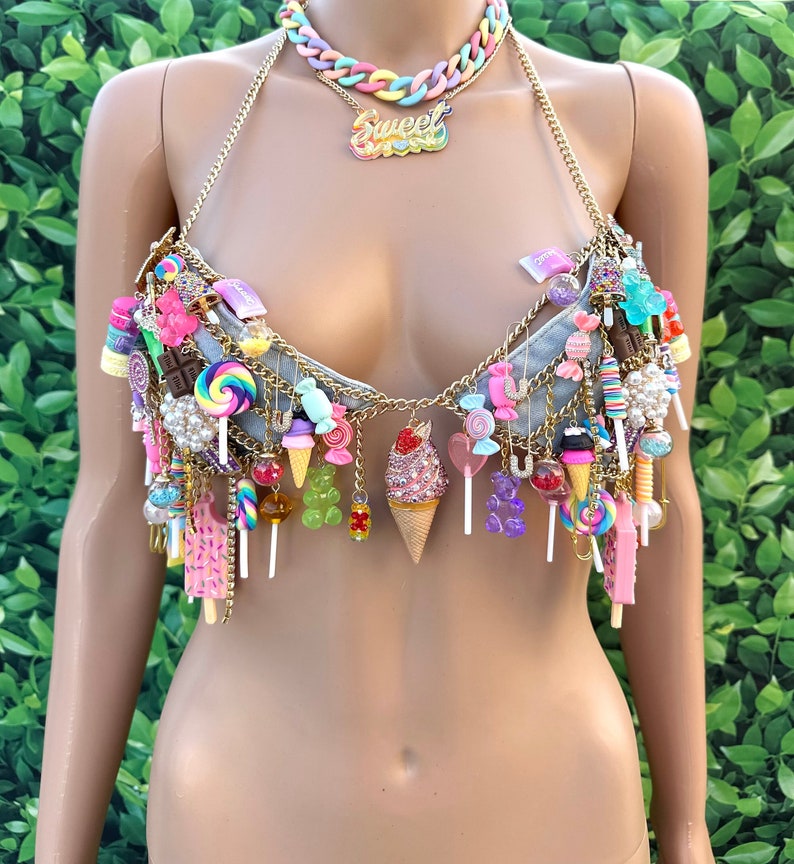 Sweets Candy Chain Jewelry Halter Top - Etsy