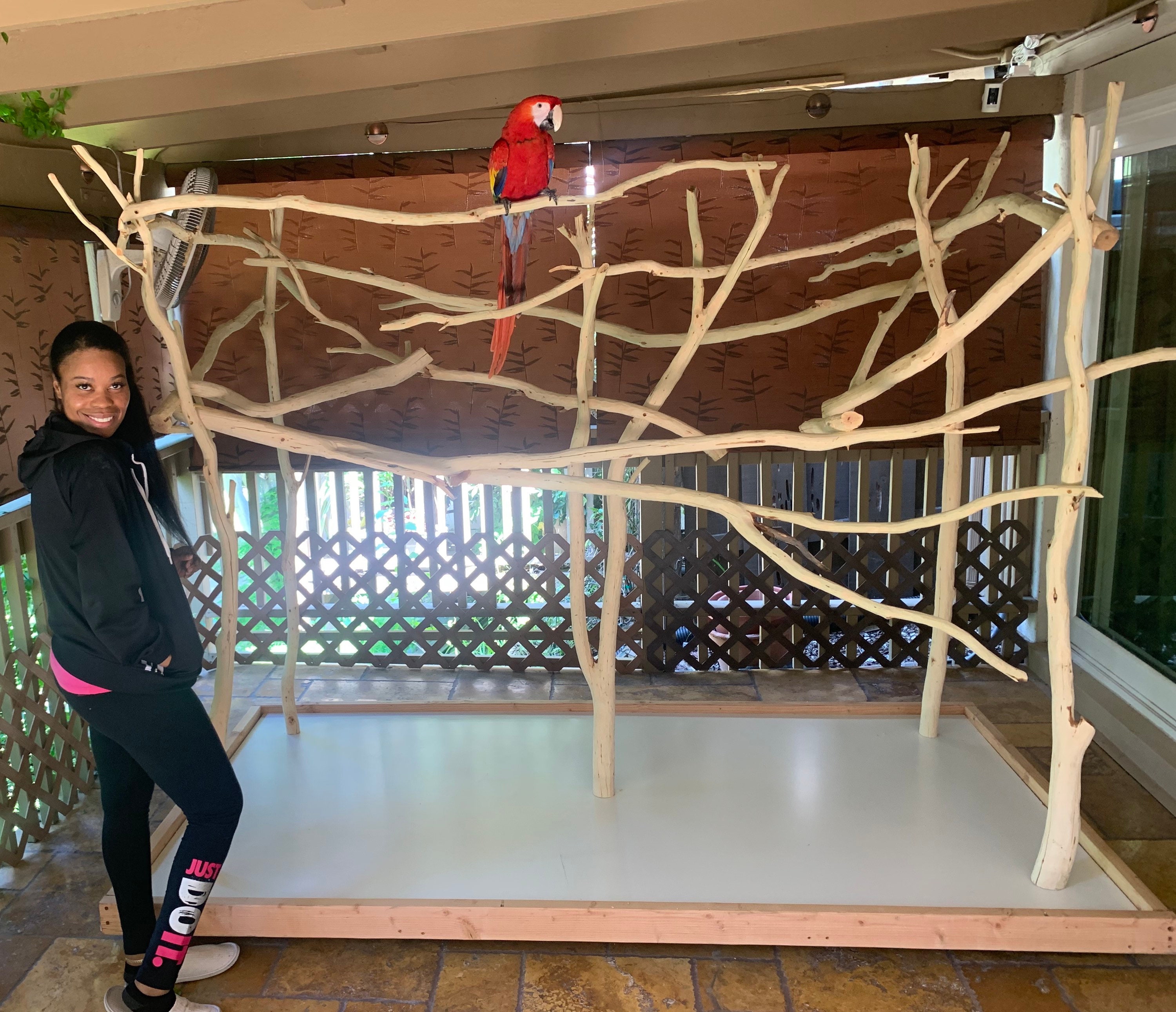 7Ft Long Parrot Stands Parrots Primate Monkey stand | Etsy