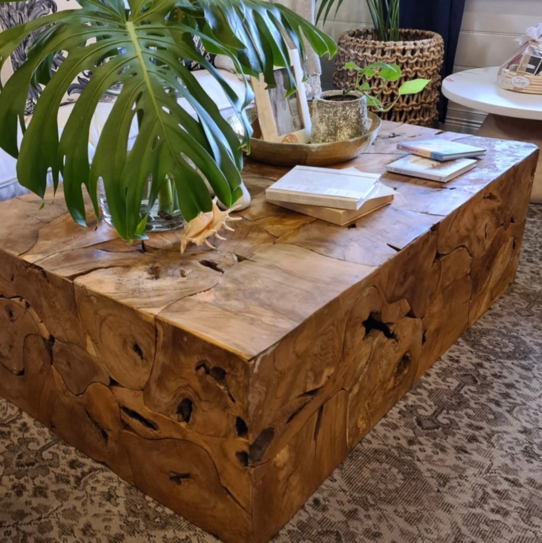 Teak Root Boho Coffee Table We Make Them & Supply Stores - Etsy