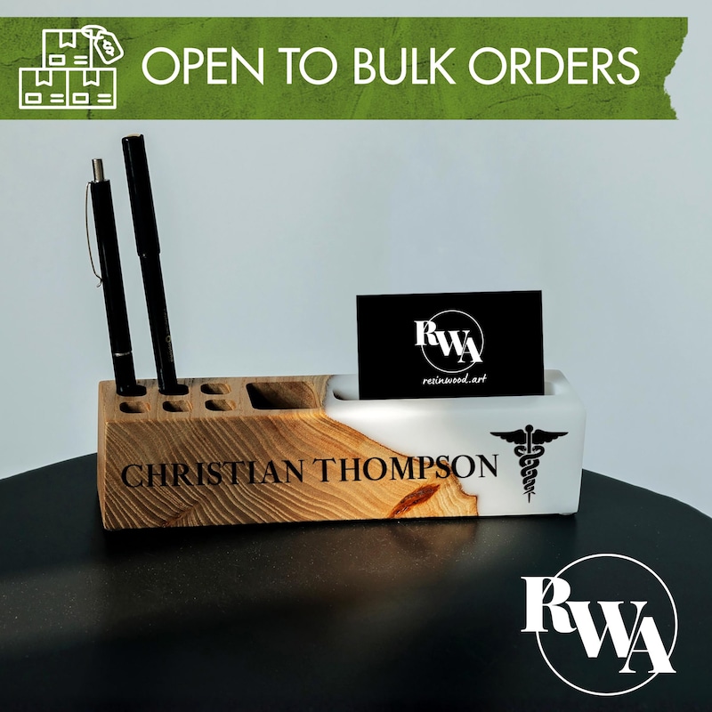 Resin and Wood Last Name - Etsy