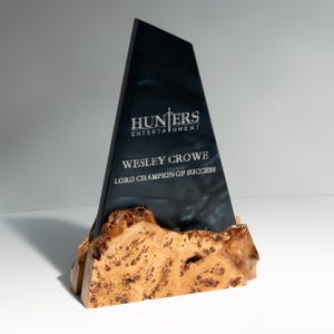 APEX – Custom Award Trophy From Epoxy Resin & Wood Corporate Gifts ...