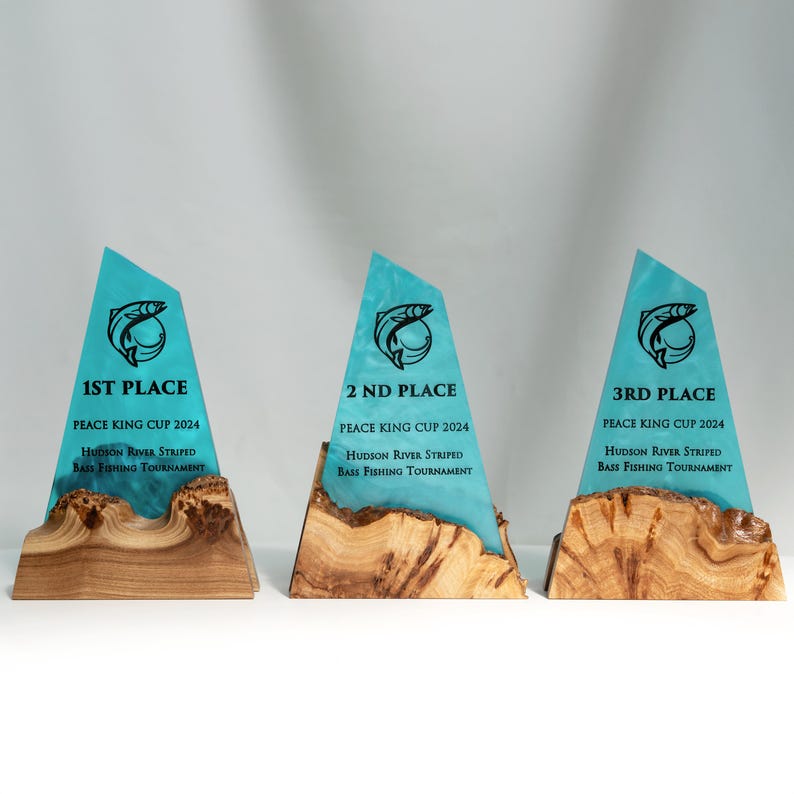 APEX – Engraved Trophy From Epoxy Resin & Wood. Christmaas Awards as ...