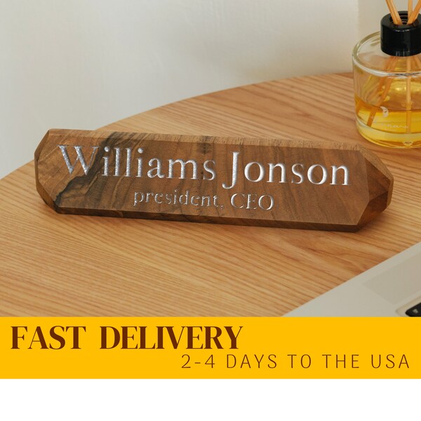 Manager Name Plate for Desk - Etsy