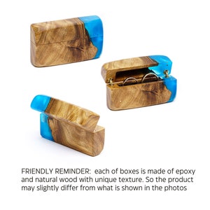 FLASH Blue Slim Double Ring Box for Wedding Ceremony. Luxury Wedding ...