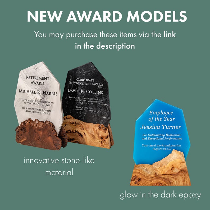 APEX – Custom Award Trophy From Epoxy Resin & Wood Corporate Gifts ...