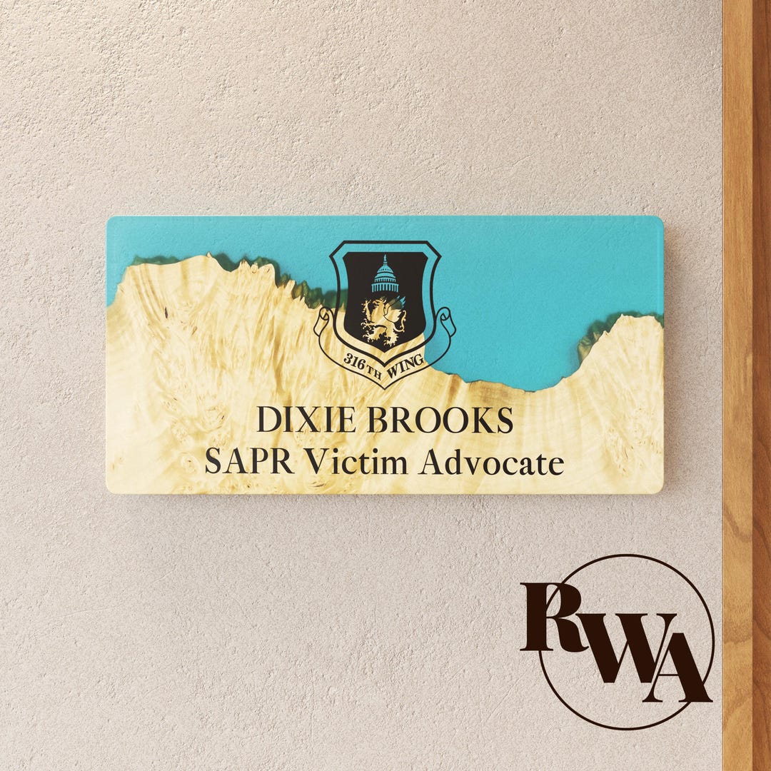 Custom Lawyer Door Sign With Resin and Wood, Personalized Wall Name ...