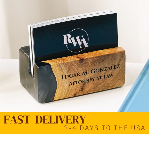 Wooden Card Holder - Etsy