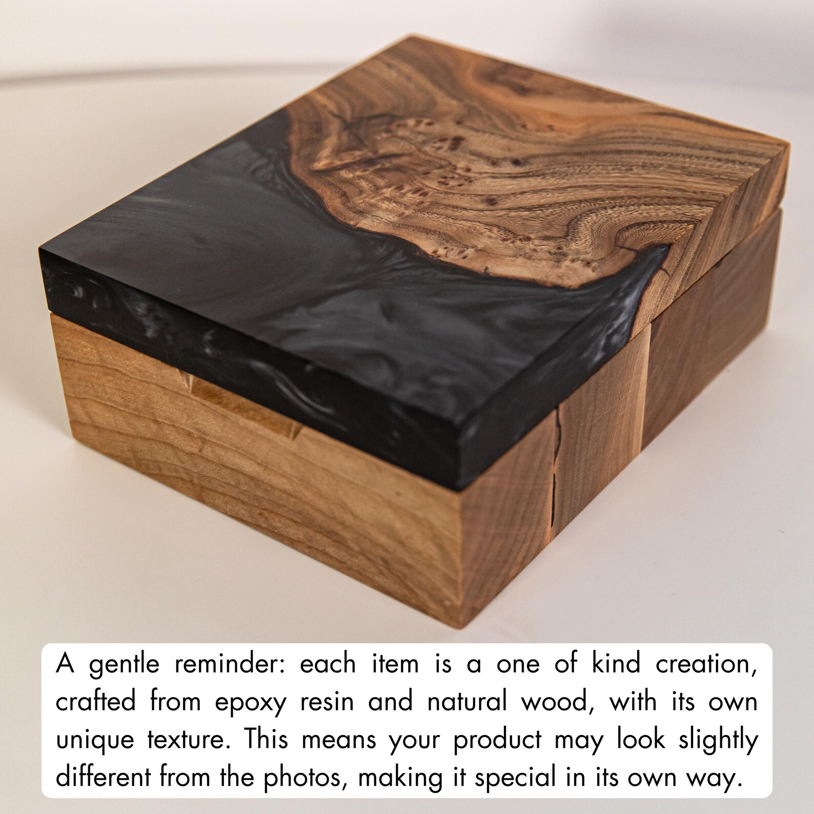 TEMPO – Resin & Wood Personalized Watch Box for Men as Sentimental Gift ...