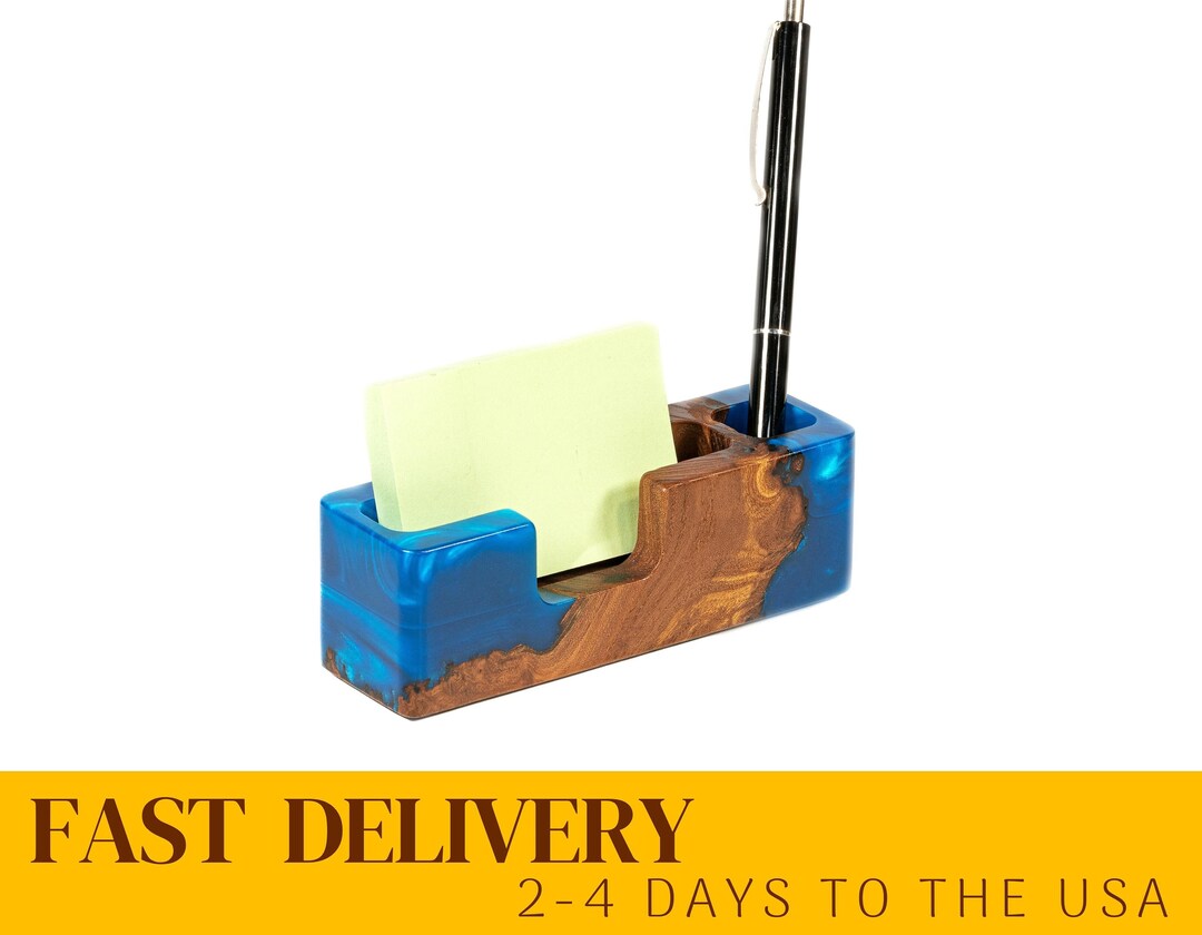 SMART Pen and Sticky Note Holder for Desk From Cobalt Blue - Etsy