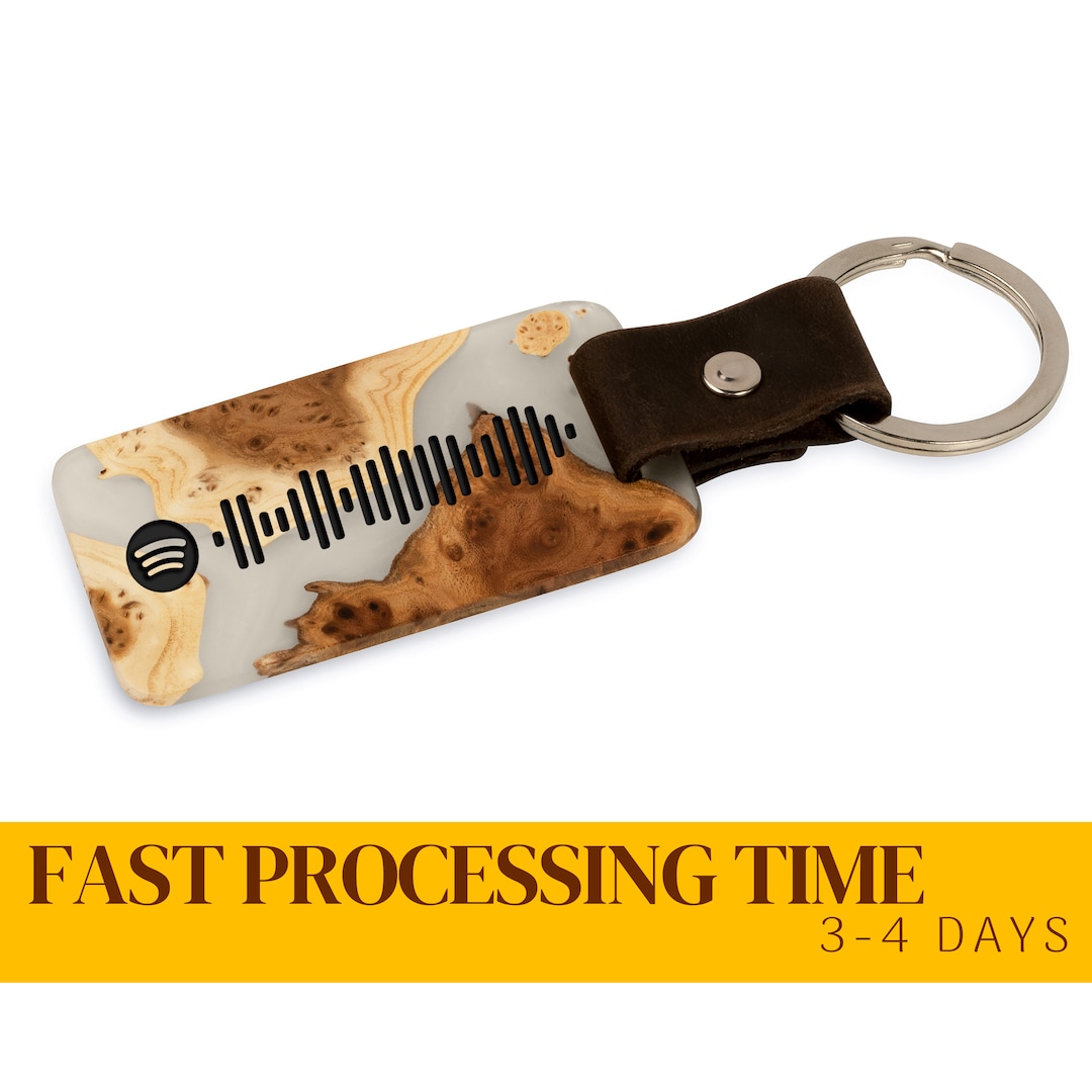 Spotify Code Keychain With Personal Engraving Anniversary Day Gift ...