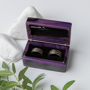 MUSE – Wood & Epoxy Small Ring Box. Custom Engagement Ring Box as ...