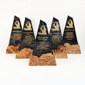 APEX – Custom Award Trophy From Epoxy Resin & Wood Corporate Gifts ...