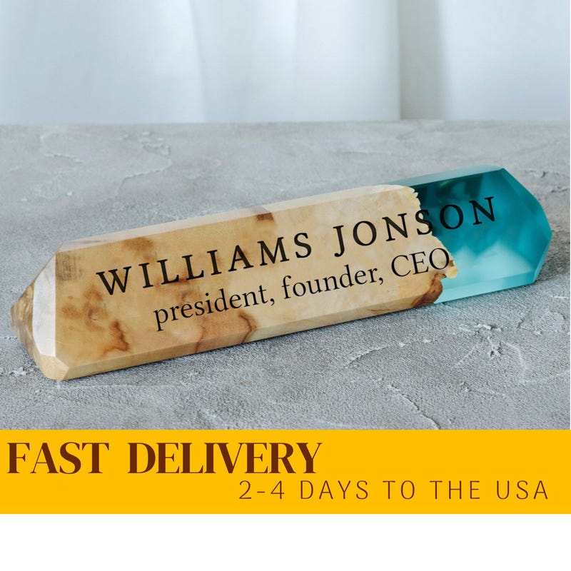 Desk Name Plate - Etsy