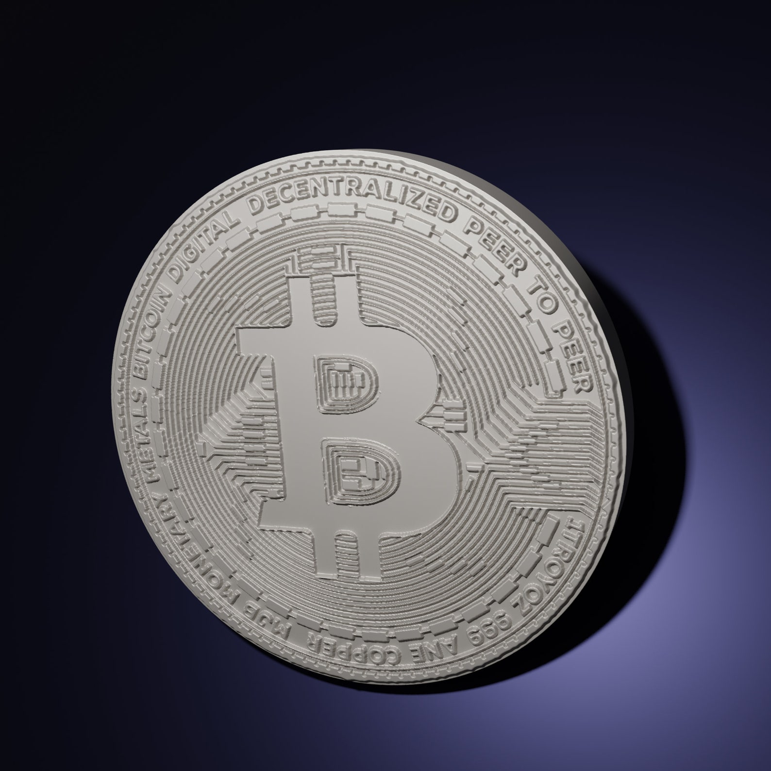 Bitcoin 3d printed file stl - iankera