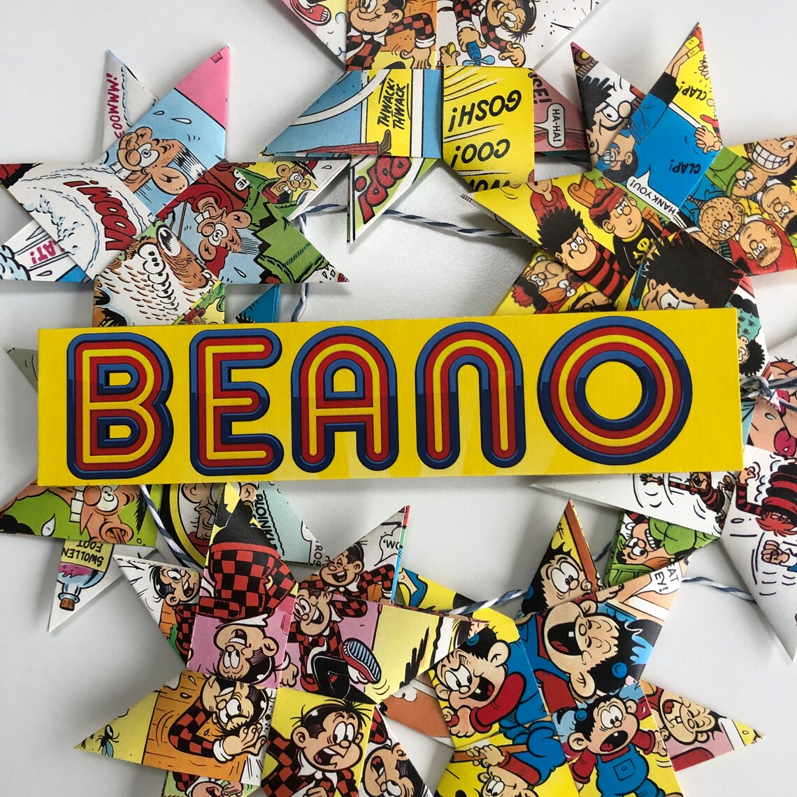 The Beano, Dennis the Menace Comic Strip Star Garland, Happy Birthday ...