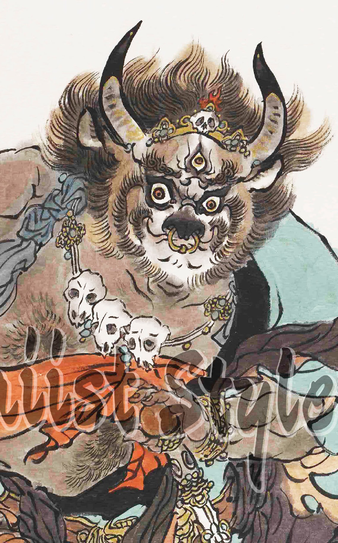 The Bull Demon King Fine Art Print Chinese Traditional Art - Etsy UK