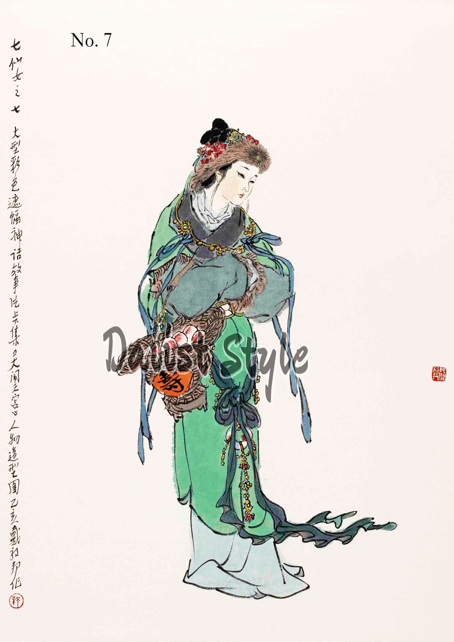 Seven Fairies From Heavenly Palace Chinese Traditional Fine - Etsy