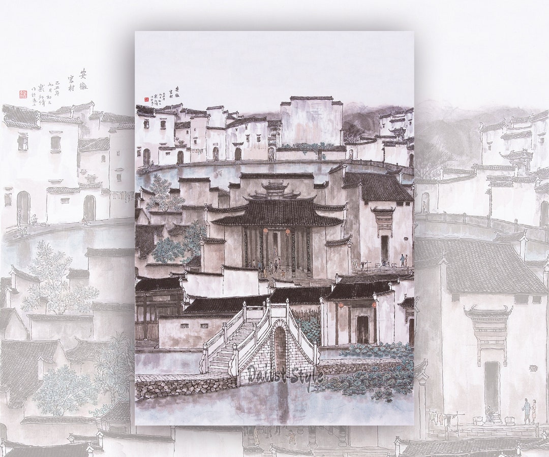 Hongcun, Anhui Province, China-fine Art Print, Landscape, Folk House ...