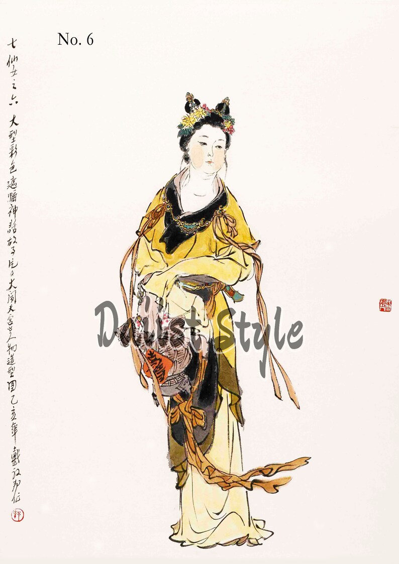 Seven Fairies From Heavenly Palace Chinese Traditional Fine - Etsy