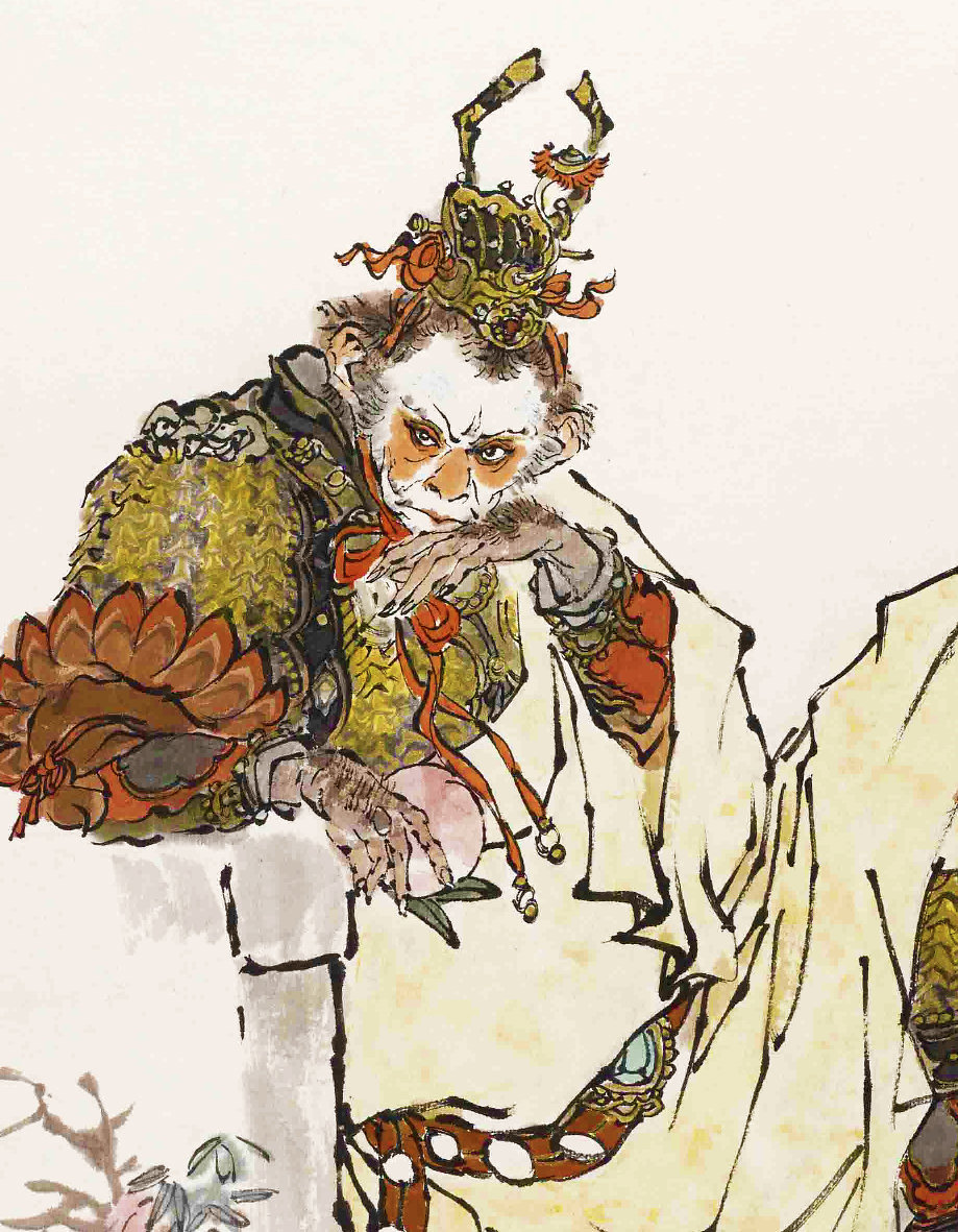 Sun Wukong Monkey King Art Print, Chinese Traditional Painting - Etsy