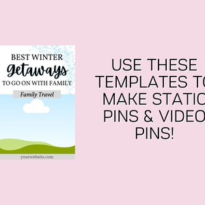 10 Winter Pinterest Templates | Video Pin Templates | Social Media ...