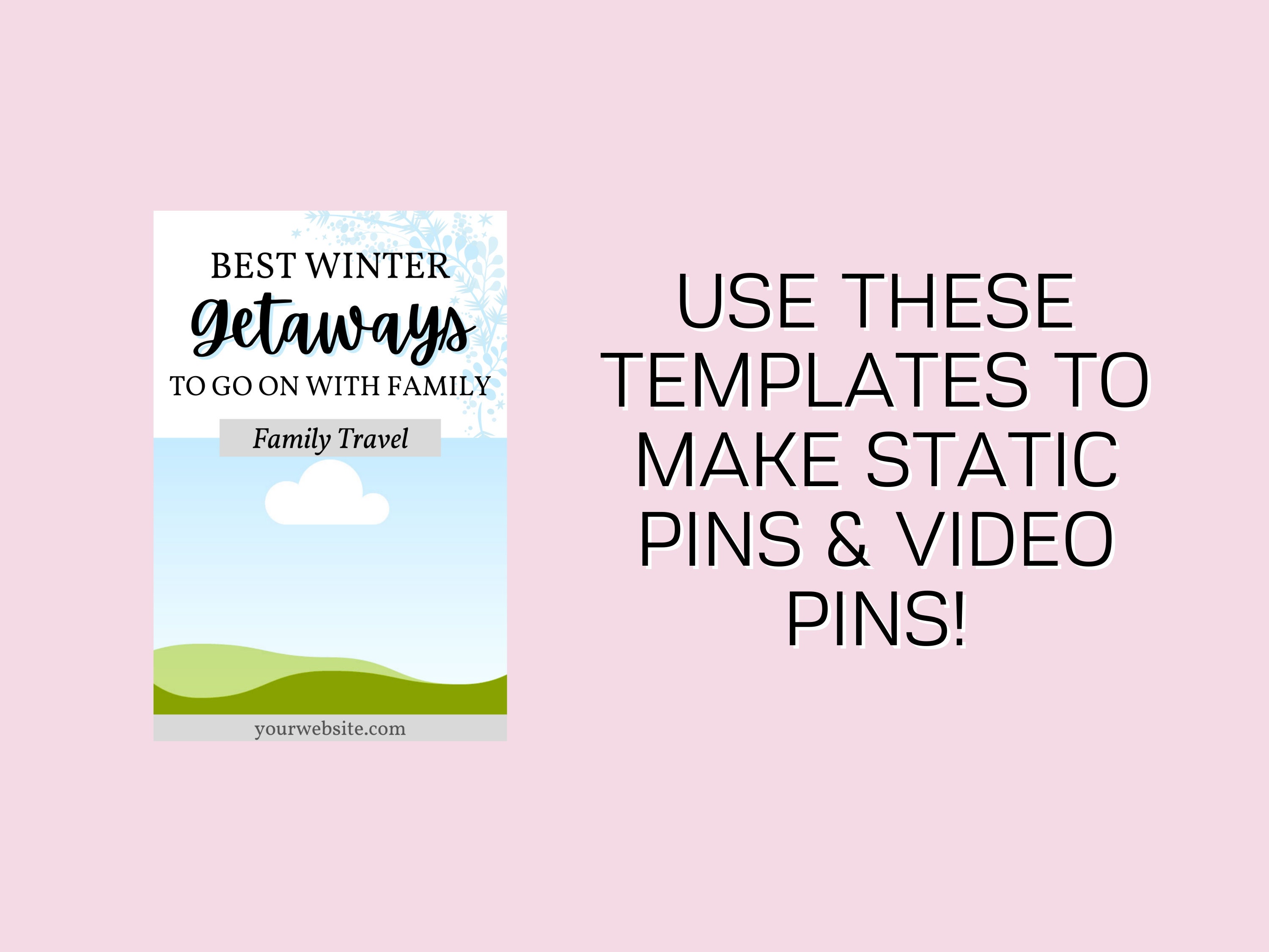 10 Winter Pinterest Templates Video Pin Templates Social Media ...