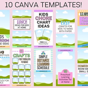 10 Mommy Blog Pinterest Templates | Video Pin Templates | Social Media ...
