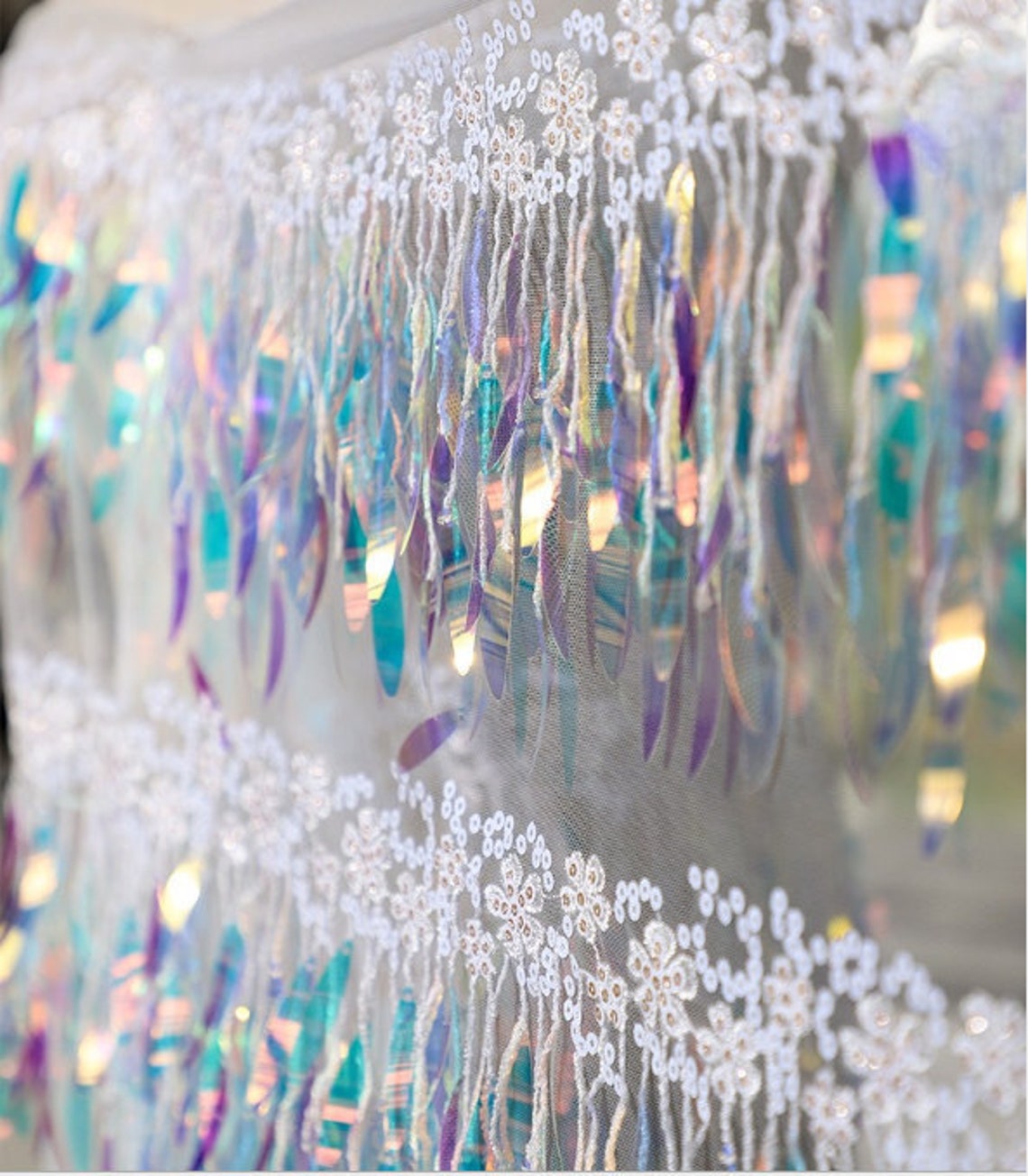 Iridescent Fringe Trim/diy Trim/tassel Trim - Etsy