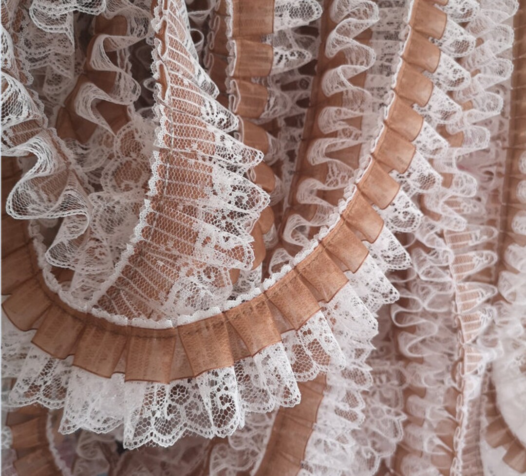 Double Layer Organza and Mesh Ruffle Trim/ Pleat Ruffle/ruffle Lace - Etsy