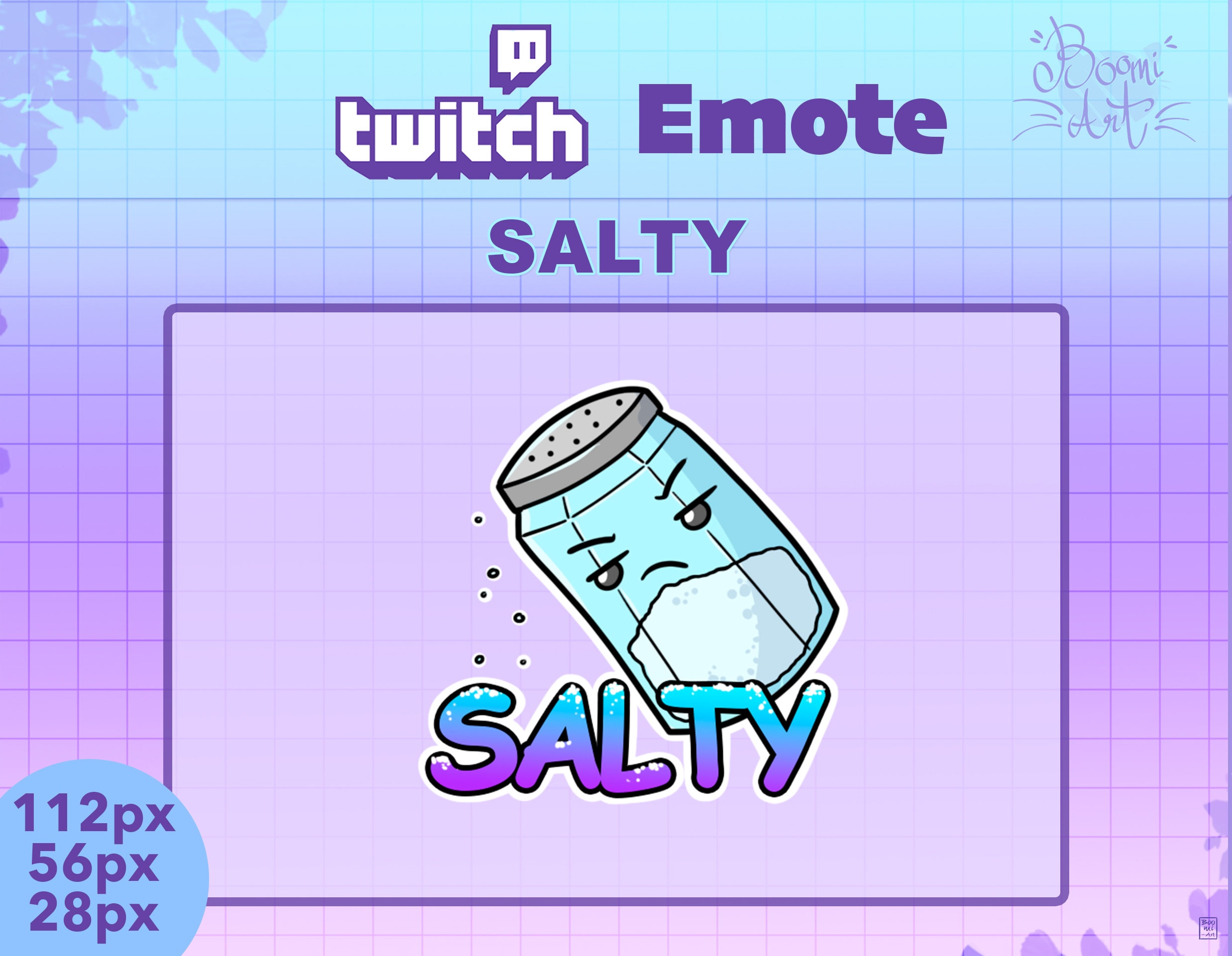 Twitch Emote Salty - Etsy
