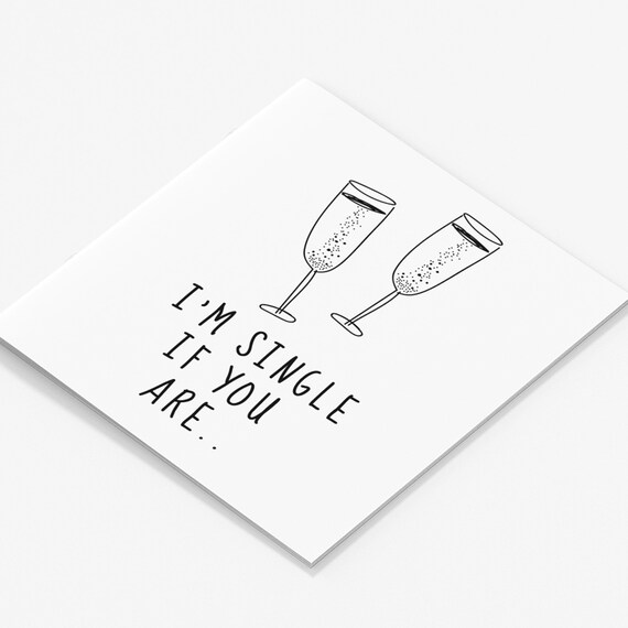 I'm Single If You Are SVG Design Valentine's Day | Etsy