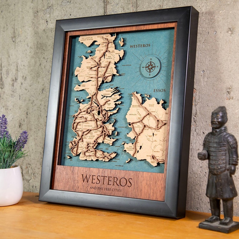 Westeros 3d Map - Etsy