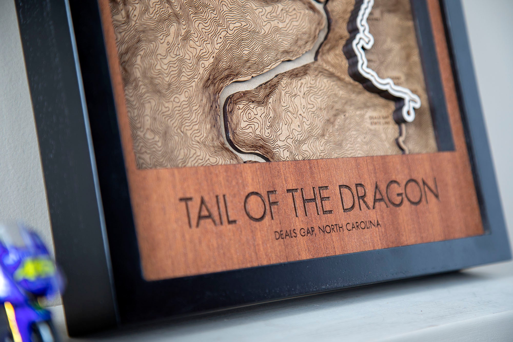 Tail of the Dragon 3D Layered Wood Map Wall Art Customizable - Etsy