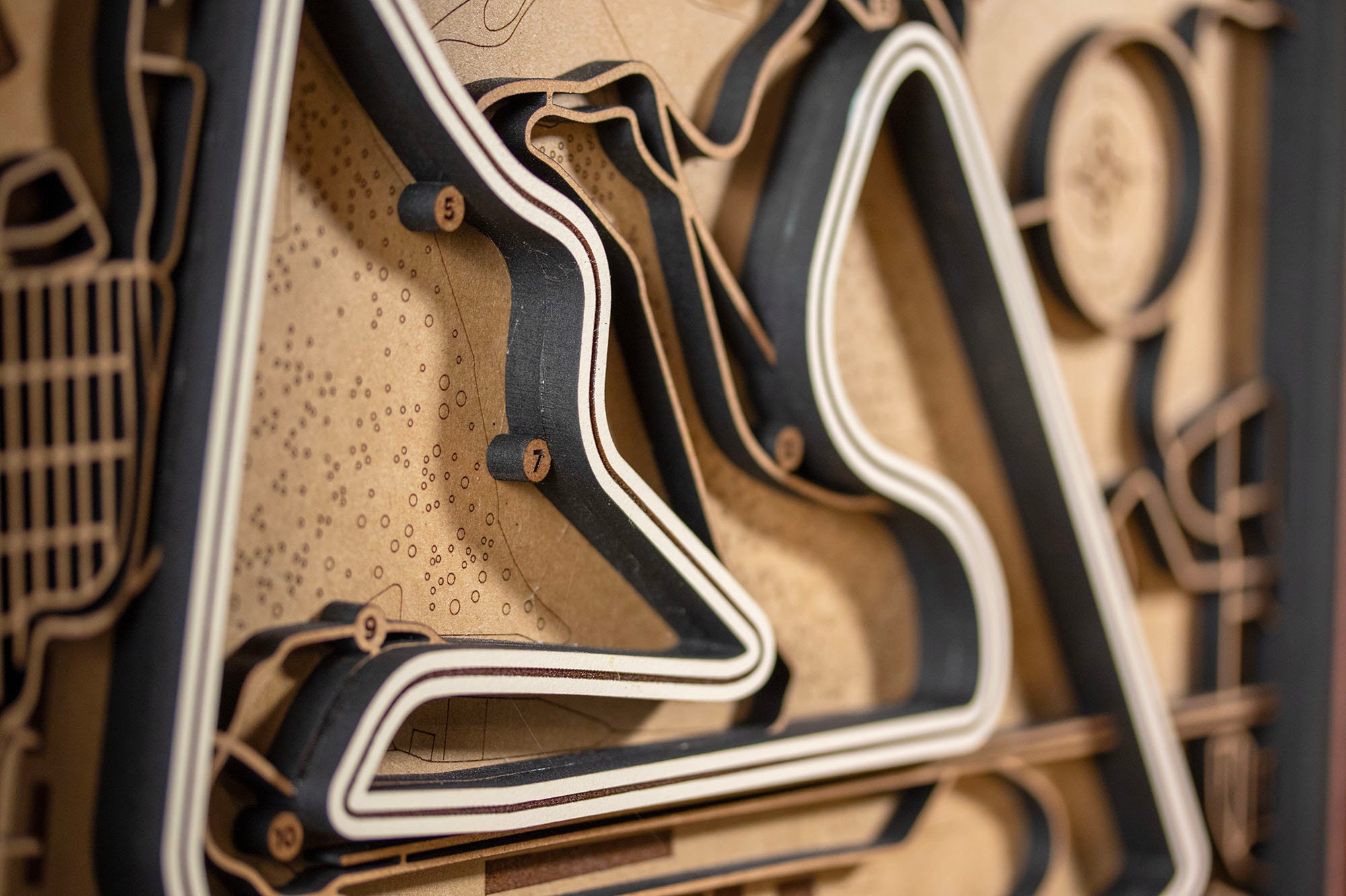 Bahrain Grand Prix 3D Wood Track Map Formula 1 F1 Wall Art Customizable ...