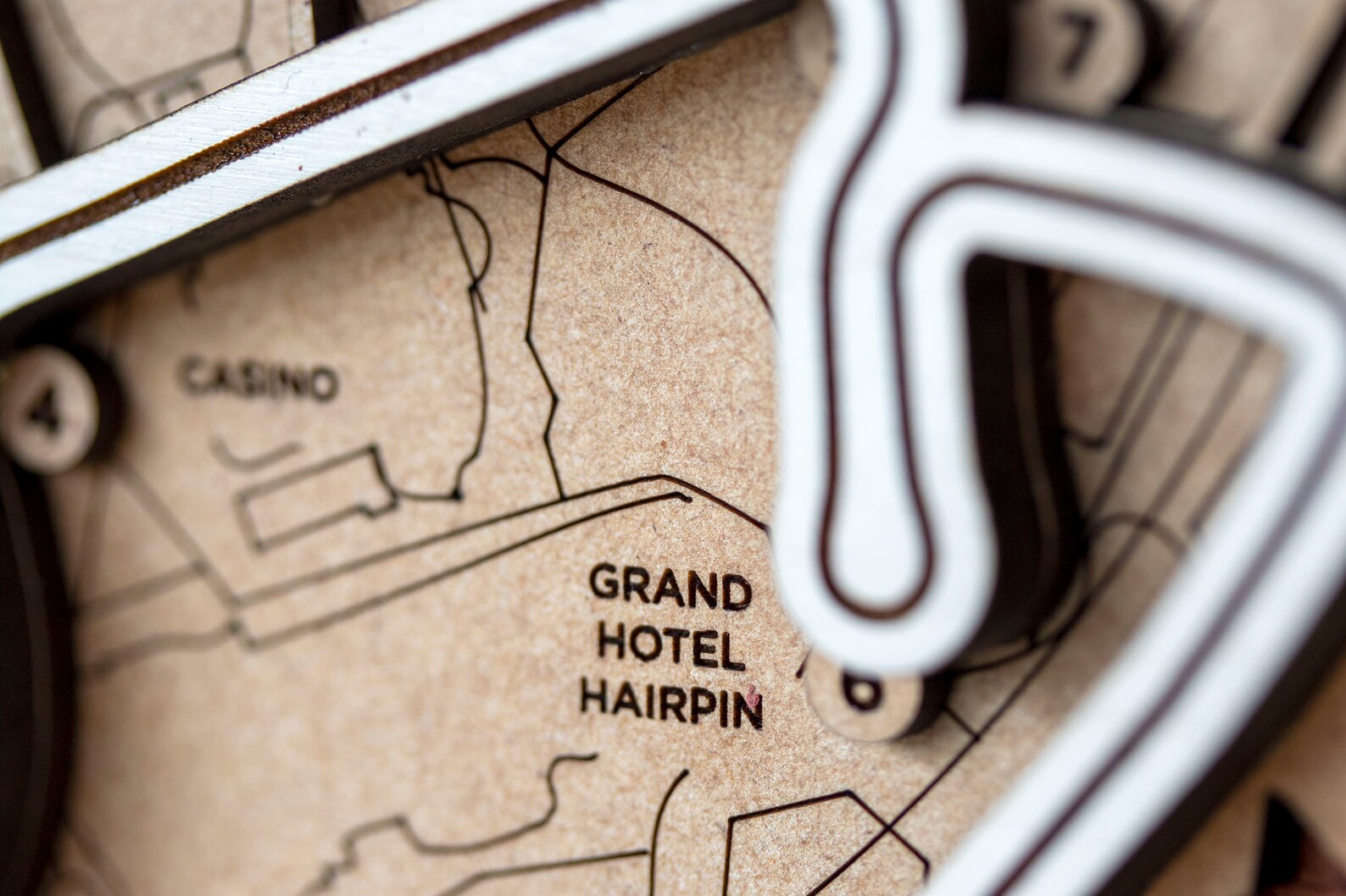 Circuit De Monaco 3D Wood Track Map F1 Wall Art Customizable - Etsy