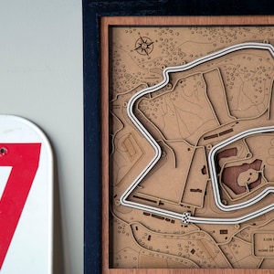 Laguna Seca Raceway 3D Wood Track Map Wall Art Customizable - Etsy