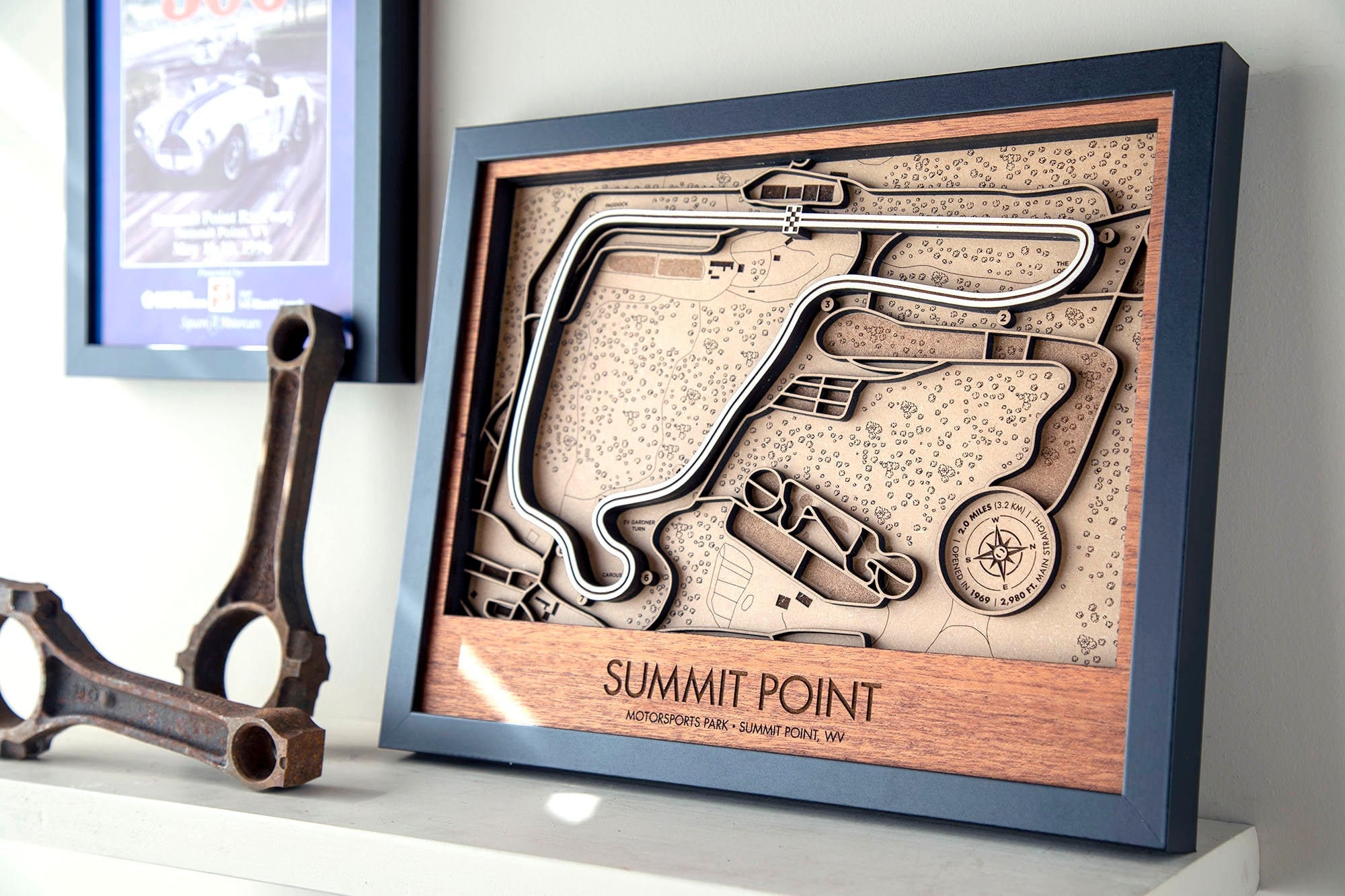 Summit Point Motorsports Park 3D Wood Track Map Wall Art - Etsy