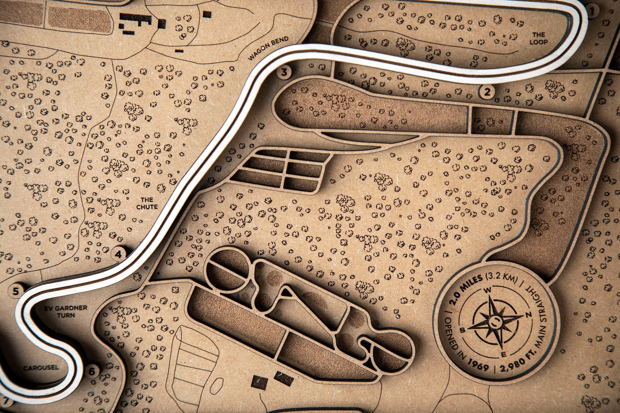 Summit Point Motorsports Park 3D Wood Track Map Wall Art - Etsy