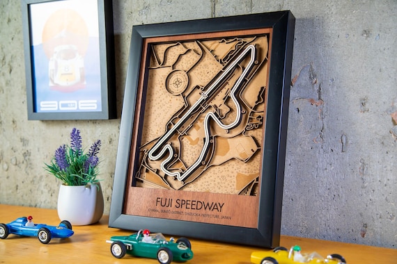 Fuji Speedway 3D Wood Track Map Formula 1 F1 Wall Art Customizable Etsy