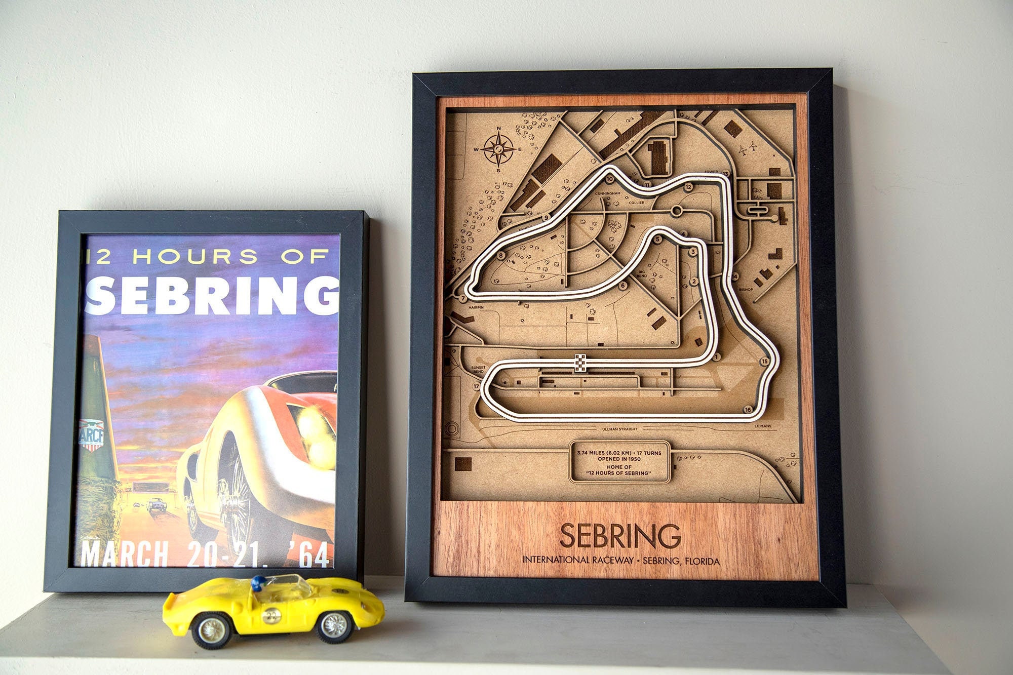 Sebring International Raceway 3D Wood Track Map Wall Art - Etsy