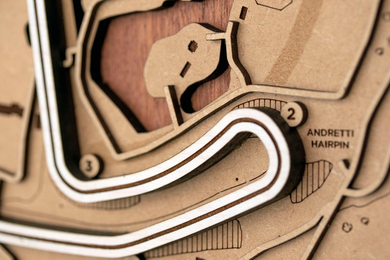 Laguna Seca Raceway 3D Wood Track Map Wall Art Customizable - Etsy